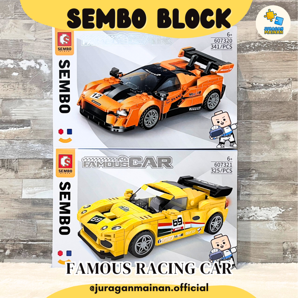 Jual SEMBO BLOCKS Famous Car Series - Bricks Mainan Balok Mainan ...