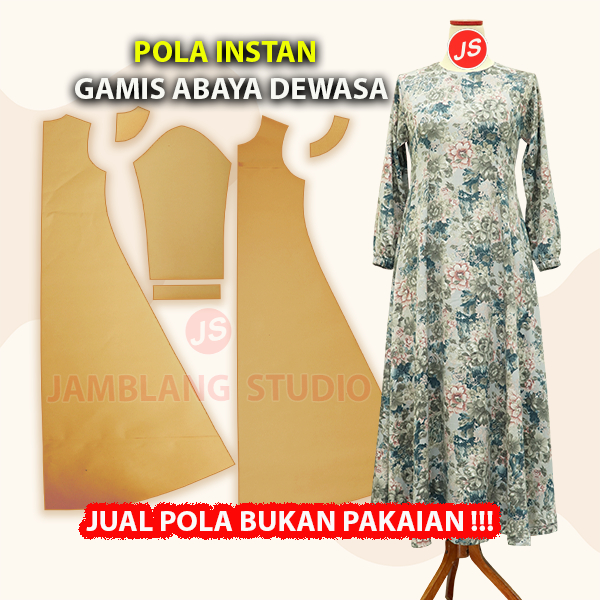 Jual Pola Instan Gamis Terusan Abaya Dewasa | Shopee Indonesia