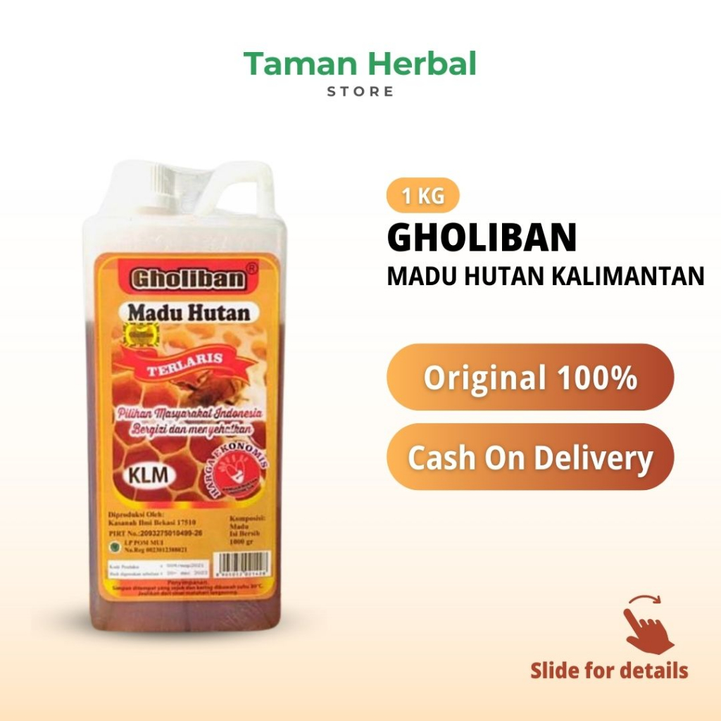 Jual Gholiban Madu Hutan Kalimantan Original | Botol Emboss Tulisan ...