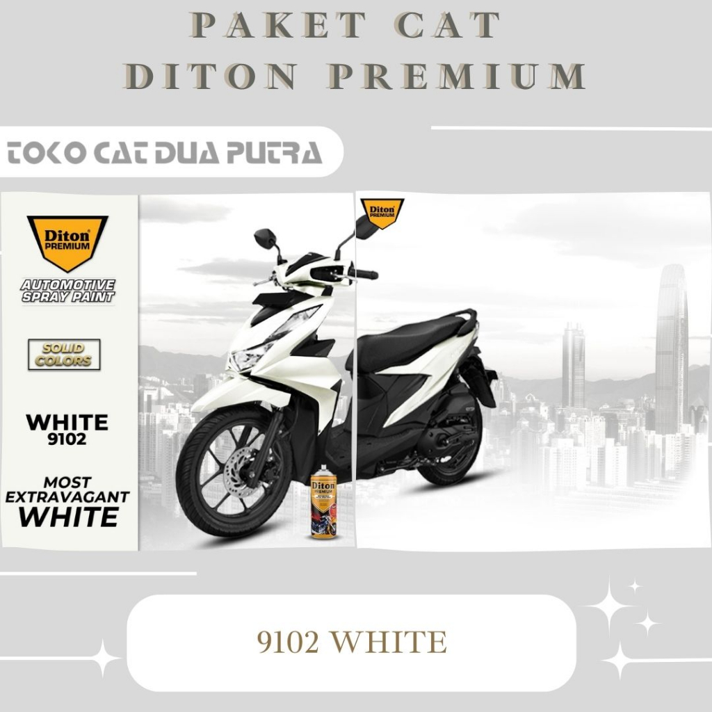 Jual Paket Cat Semprot Diton Premium 9102 White | Shopee Indonesia