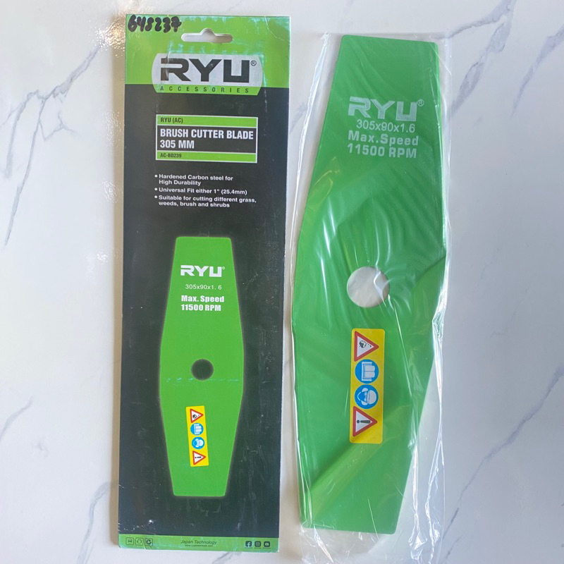 Jual Mata pisau mesin potong rumput Ryu 305x90x1.6x2T | Shopee Indonesia