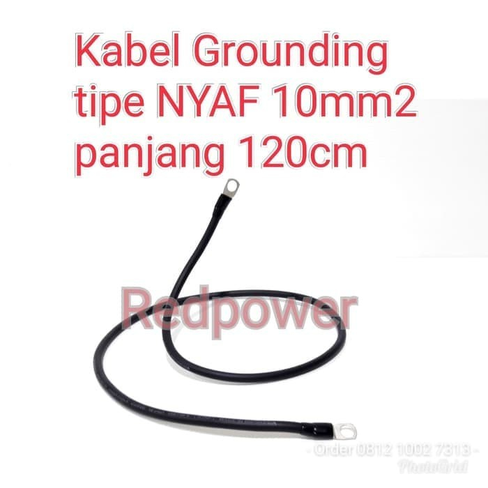 Jual Kabel grounding ground mobil NYAF 10mm 120 cm dengan skun | Shopee ...