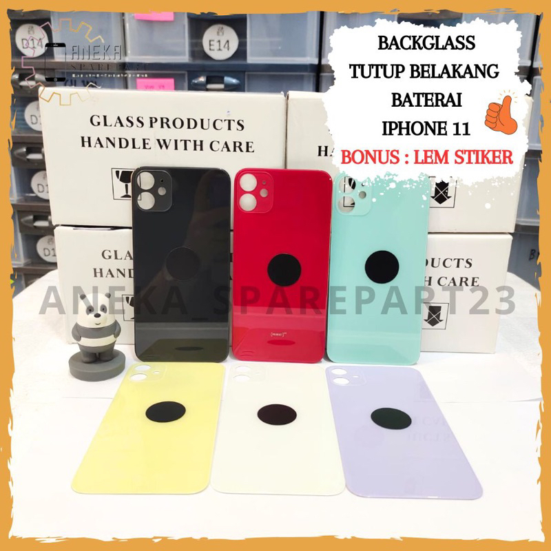 Jual Backglass Backdoor IP 11 Backdoor Cover Belakang Tutup Casing ...