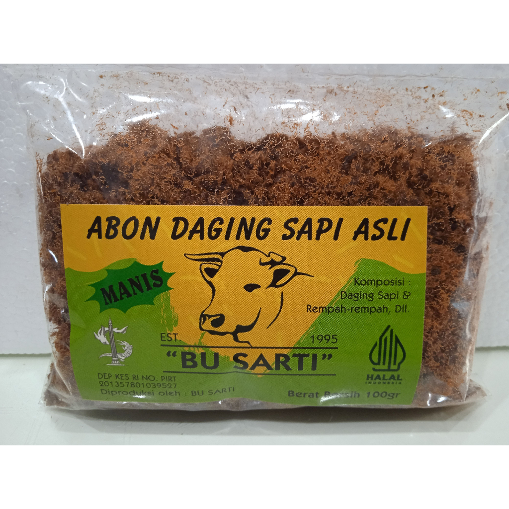 Jual ABON SAPI BU SARTI ASLI 100% TANPA MSG || SENTRA ABON SURABAYA ...