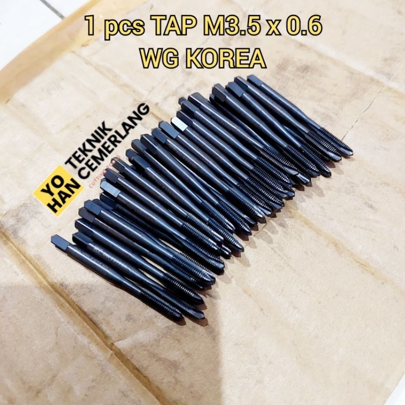 Jual YG1 Korea Tap M3.5 x 0.6 Hand Taps Mesin PO M3.5x0.6 | Shopee ...