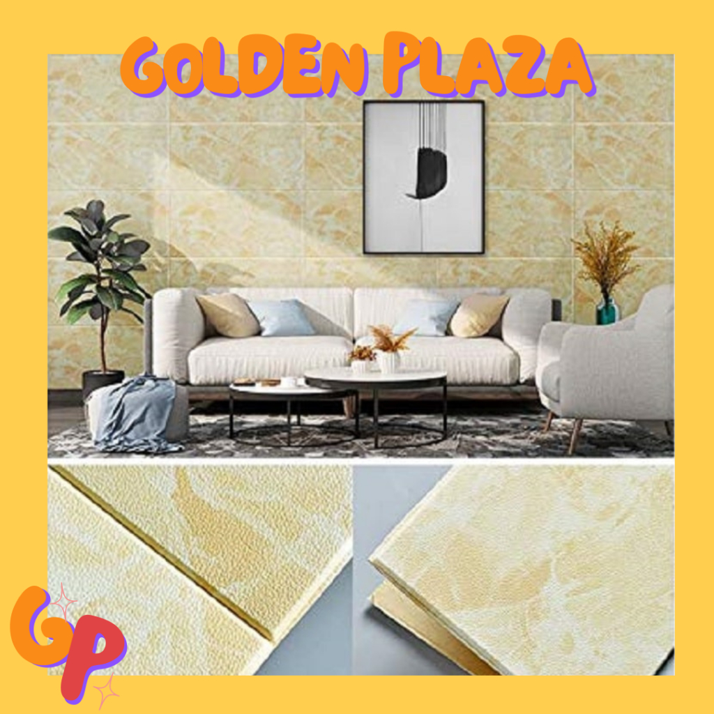 Jual Wallpaper Sticker Foam 3D motif Marble / Stiker Dinding 70cm x ...