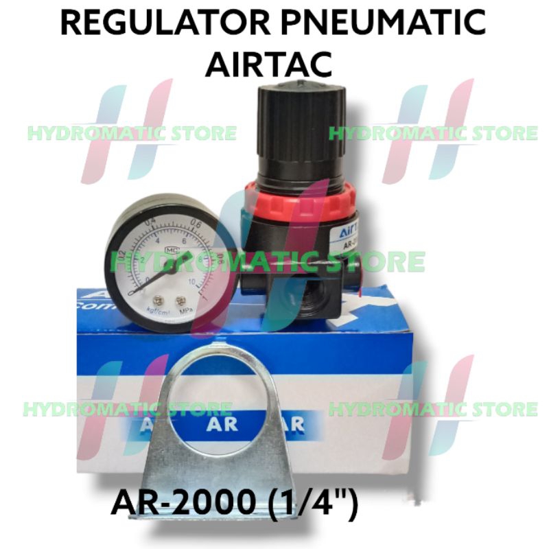 Jual Regulator Pneumatic 1/4"inch AR-2000 AIRTAC | Shopee Indonesia