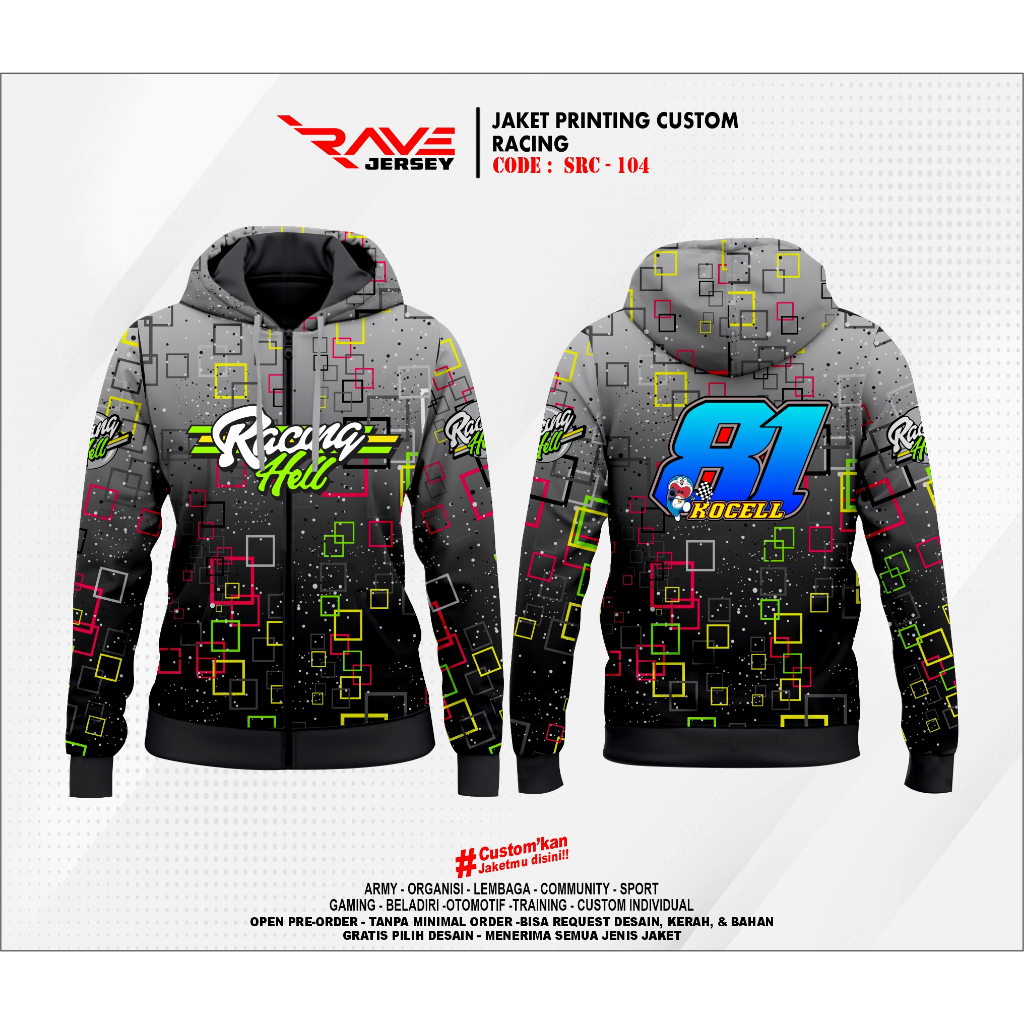 Jual JAKET MOTOR RACING SESI 2 FULL PRINTING SUBLIM CUSTOM (DESAIN SUKA ...