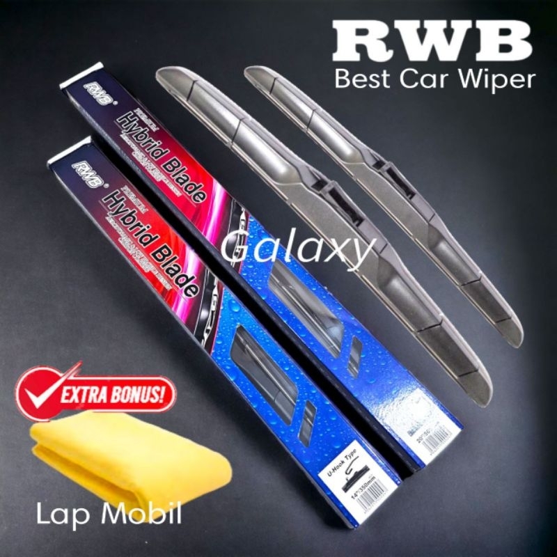 Jual Wiper Kipas Kaca Depan - RWB HYBRID - Paket Sepasang 2pc | Shopee ...