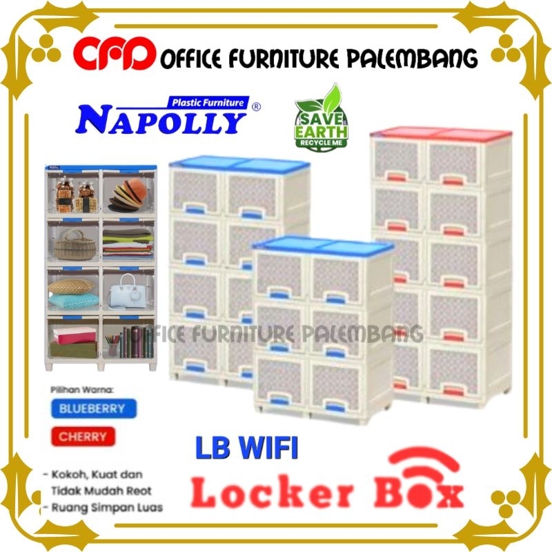 Jual (gojek) lemari cabinet napolly locker box LB WIFI lemari plastik ...