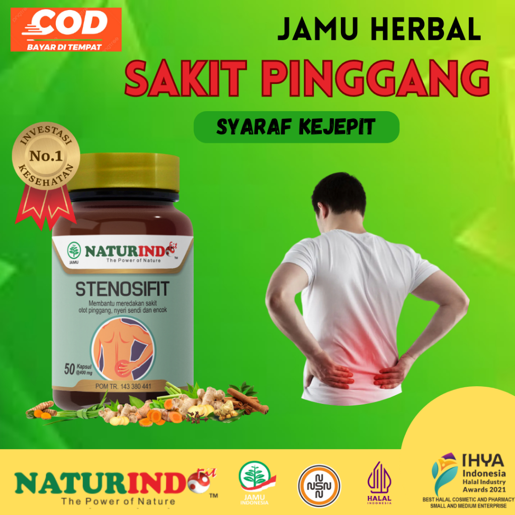 Jual Obat Sakit Pinggang Punggung Obat Saraf Pinggang Syaraf Kejepit ...