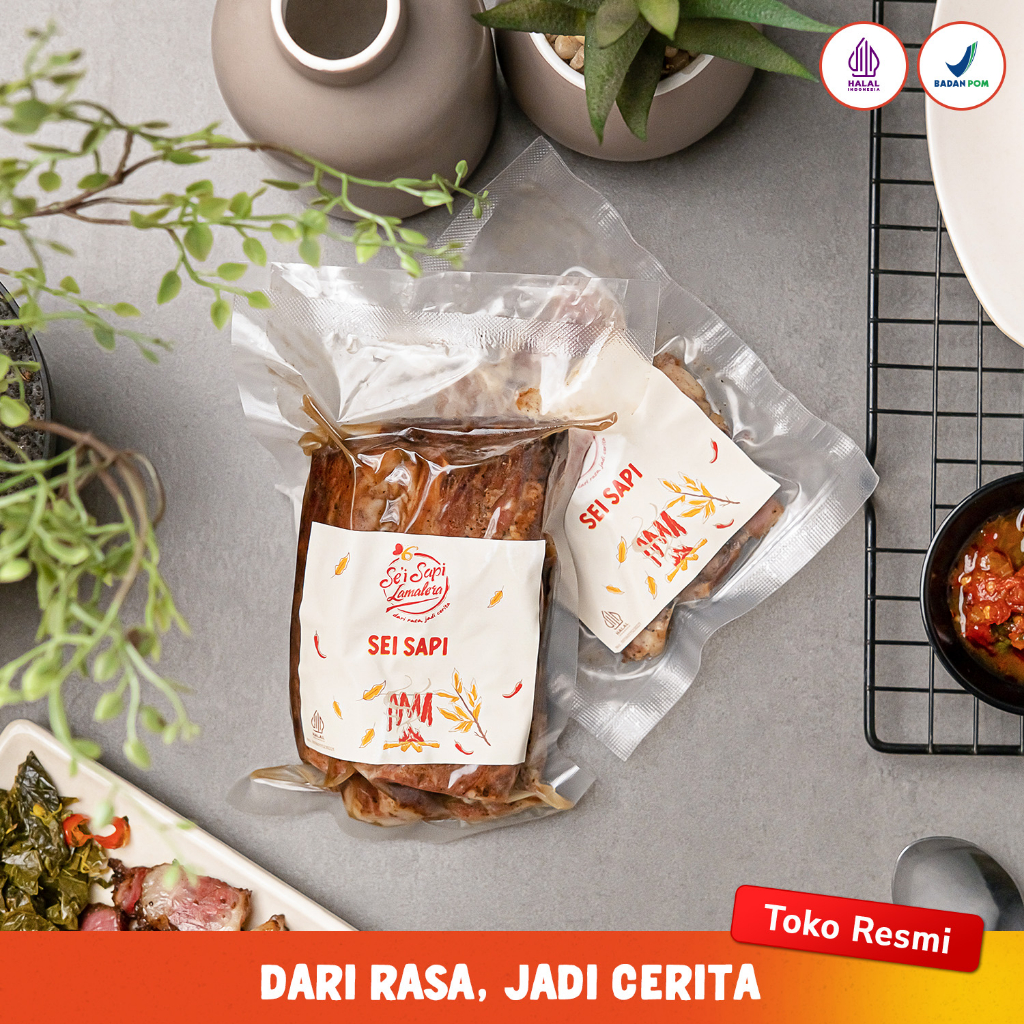 Jual Sei Sapi 250gr | Daging Sapi Asap | Sei Sapi Lamalera | Halal ...