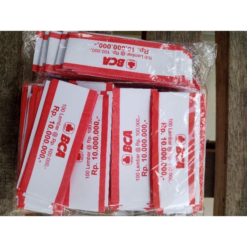Jual SABUK PENGIKAT UANG 100 RIBU ALL BANK (BCA, MANDIRI, BNI, BSI, BRI ...