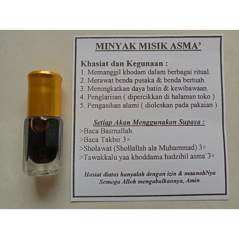 Jual MINYAK MISIK ASMA' | Shopee Indonesia