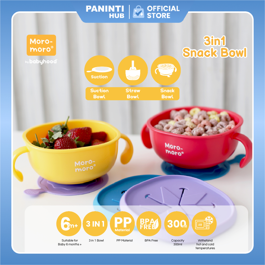 Jual Moro-moro by Babyhood - 3 in 1 Snack Bowl 250ml | Mangkuk Bayi ...