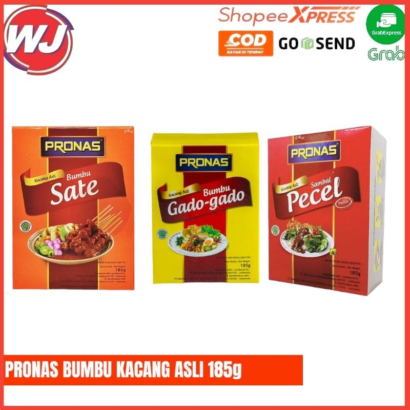 Jual PRONAS BUMBU KACANG ASLI 185g | Shopee Indonesia