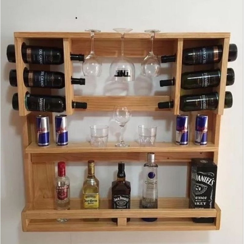 Jual rak botol minuman / rak display / rak dinding | Shopee Indonesia