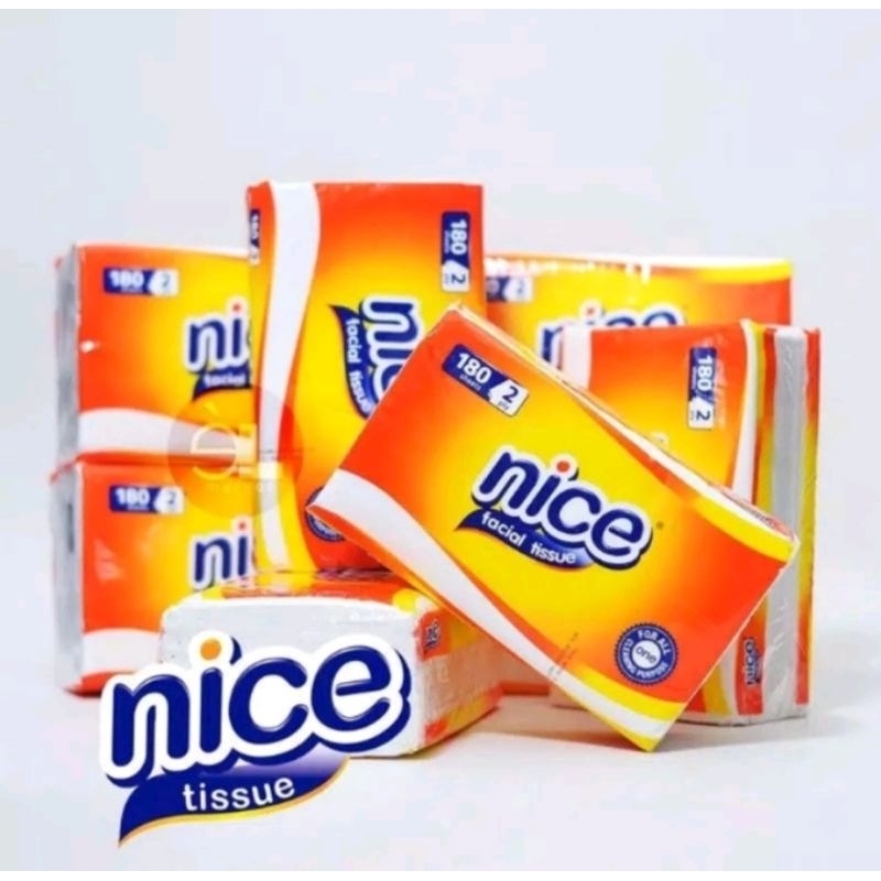 Jual (Paket isi 6 ) Tissue Nice 180 Sheet 2ply/Facial Tissue PAKET ISI ...