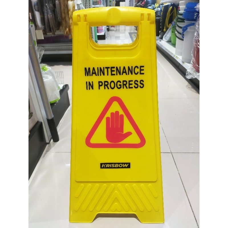 Jual Krisbow Floor Sign Maintenance In Progress/floor sign/tanda awas dalam perbaikan | Shopee ...