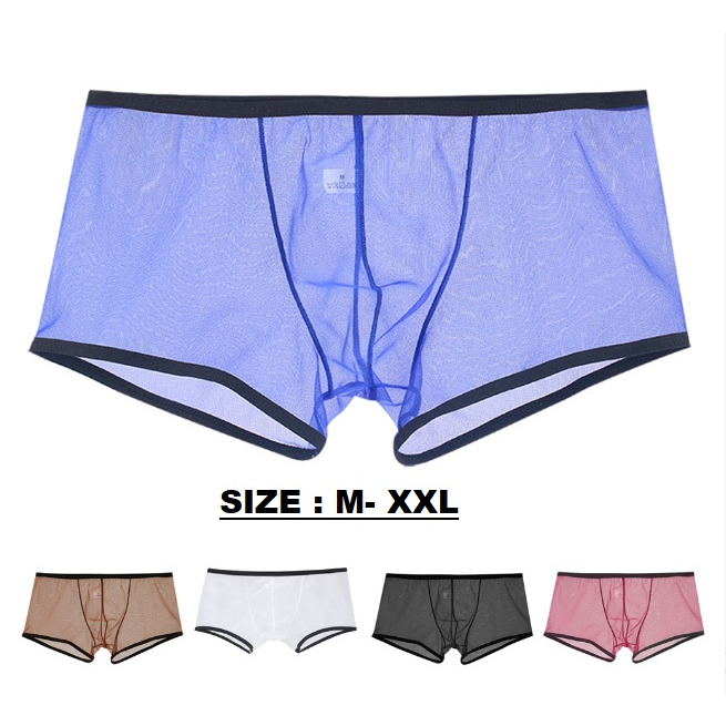 Jual celana dalam pria boxer transparan VPO | Shopee Indonesia