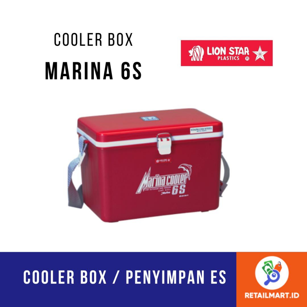 Jual LION STAR : 6S MARINA COOLER BOX / PENYIMPAN ES 5,5 LITER MARINA 6 S | Shopee Indonesia