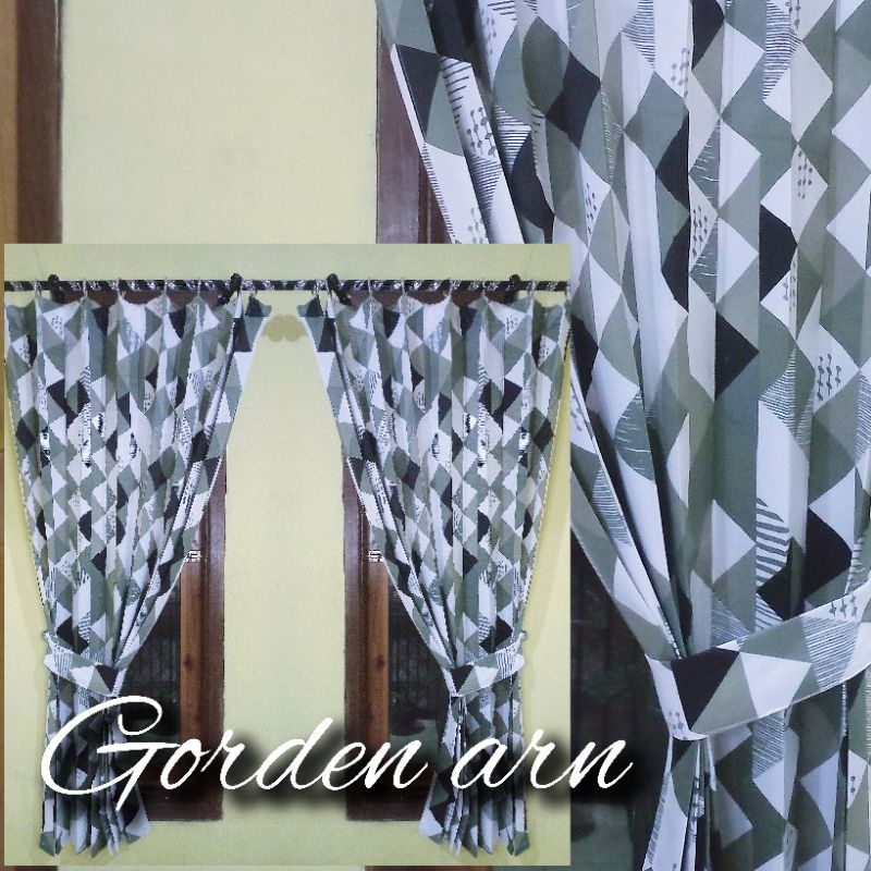 Jual Gorden Jendela Plisket Aesthetic Satin Piramid Semi Blackout ...