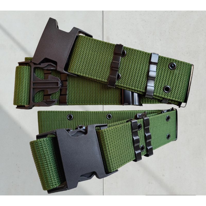 Jual sabuk kopel comando warna hijau - kopel comando linmas | Shopee ...