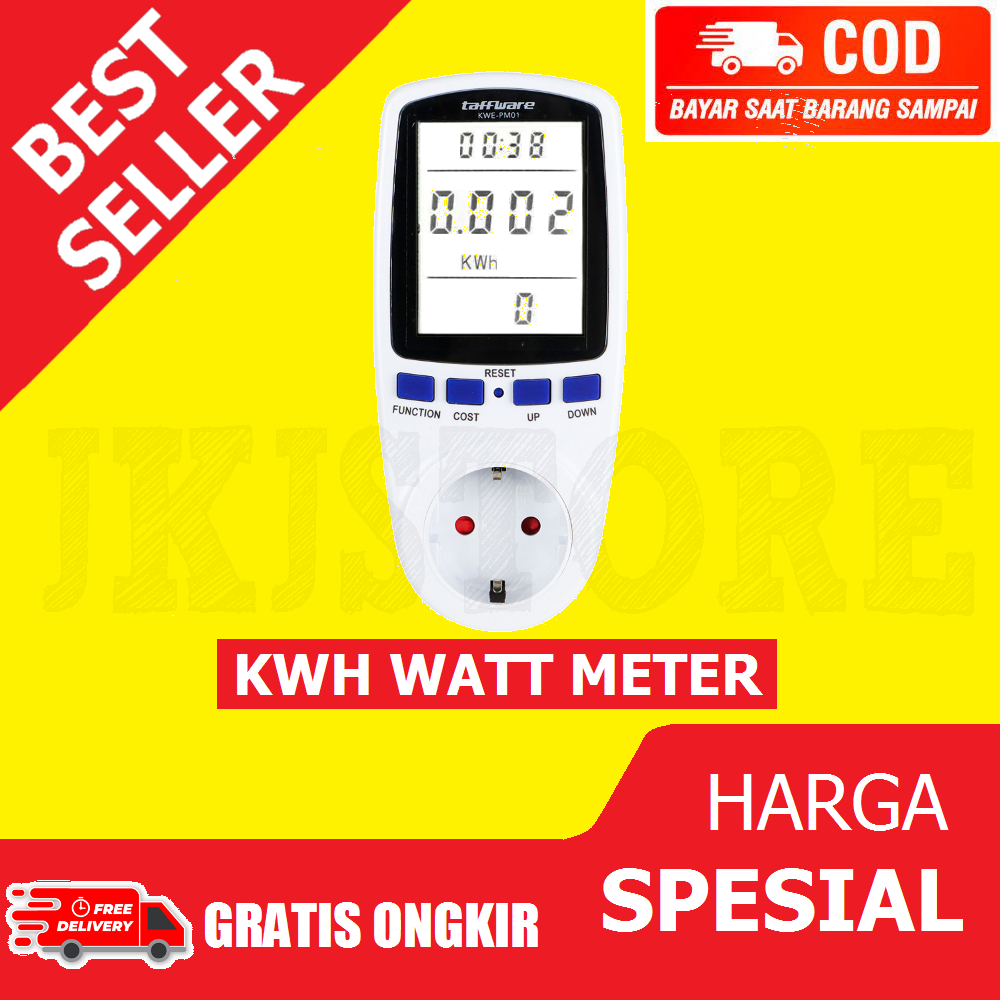 Jual KWH WATT Meter Digital Pengukur Arus Biaya Listrik Rumah Voltmeter ...