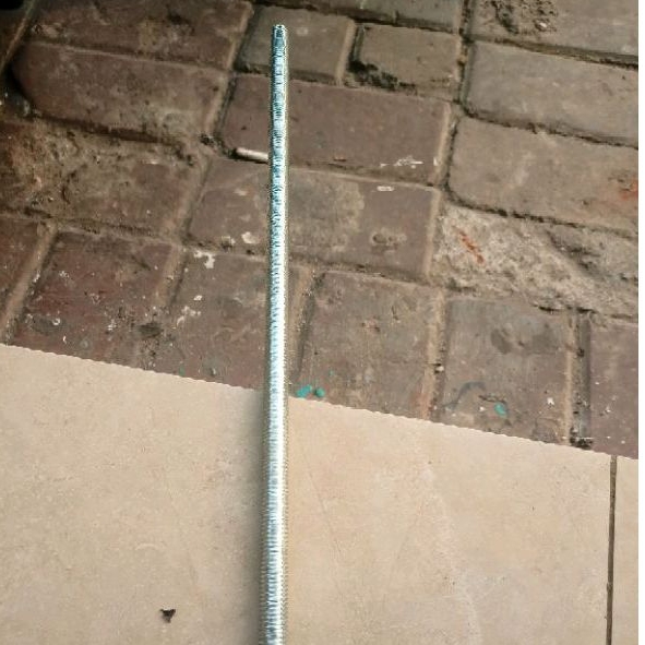 Jual besi as drat long drat m10 panjang 1 meter bahan galvanis | Shopee ...