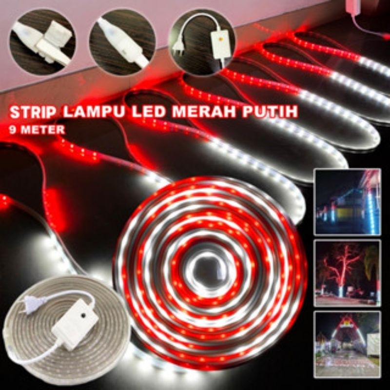 Jual Paket 10-20 Meter Led Strip Lampu Dekorasi 17 Agustus / Lampu 17 ...