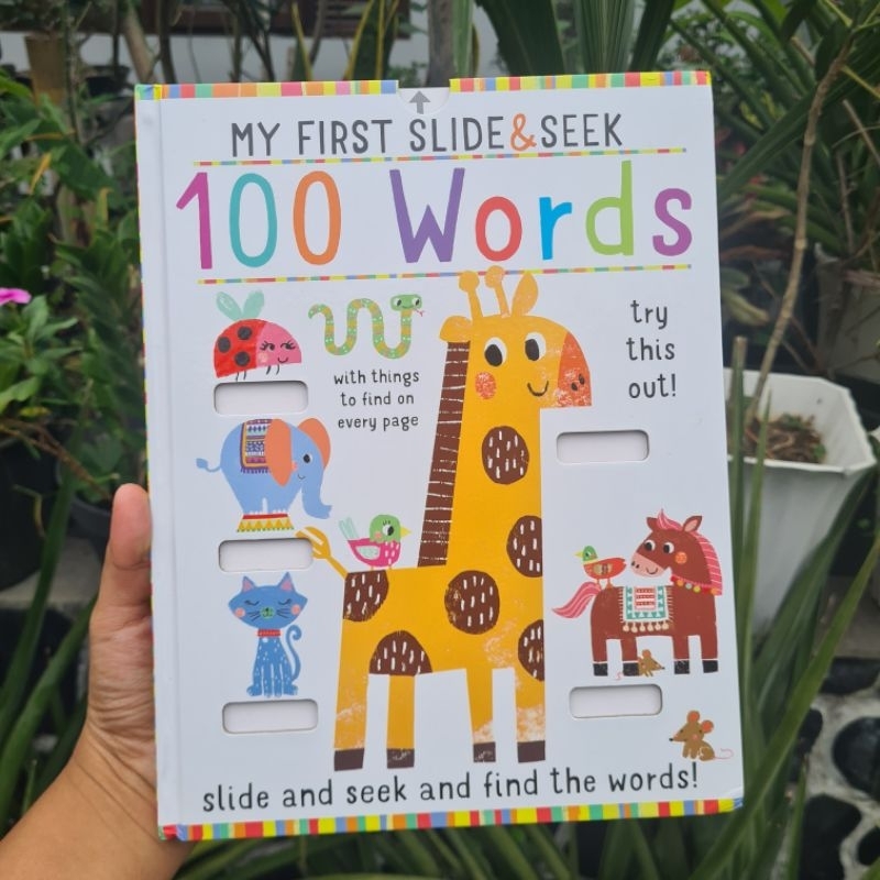Jual MY FIRST SLIDE & SEEK 100 WORDS (Buku Anak: Board Book) | Shopee ...