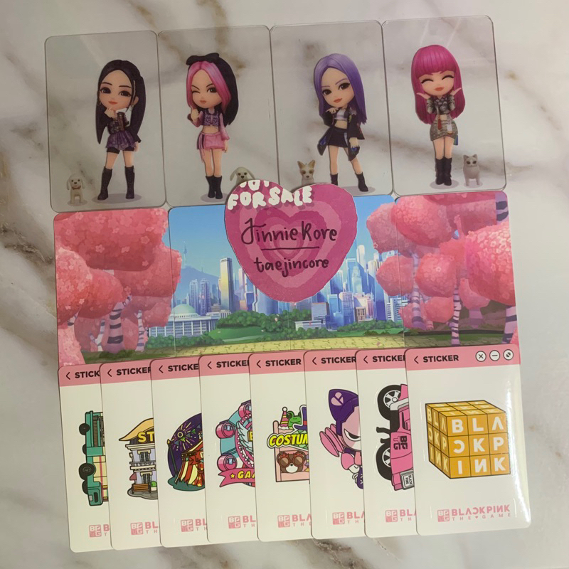 Jual BLACKPINK THE GAME COUPON CARD BPTG MERCH PACKAGE BOX MINI L ...