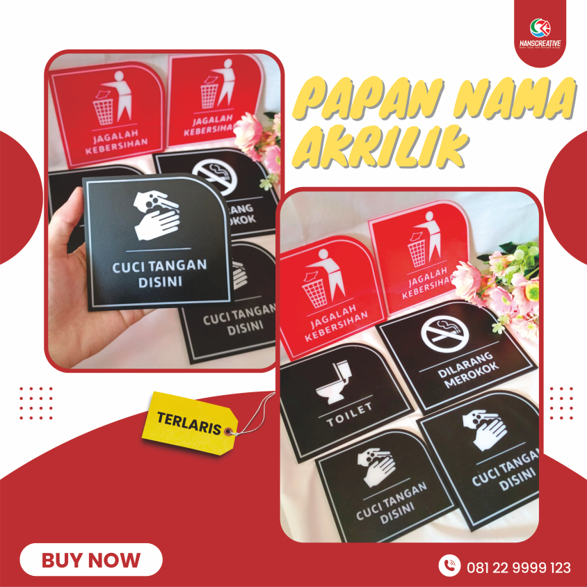 Jual Sign board / papan nama akrilik / tulisan akrilik /akrilik / papan ...