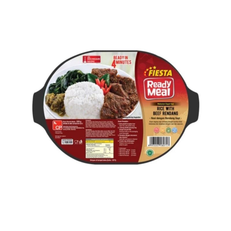 Jual fiesta ready meal rice with beef rendang | Shopee Indonesia