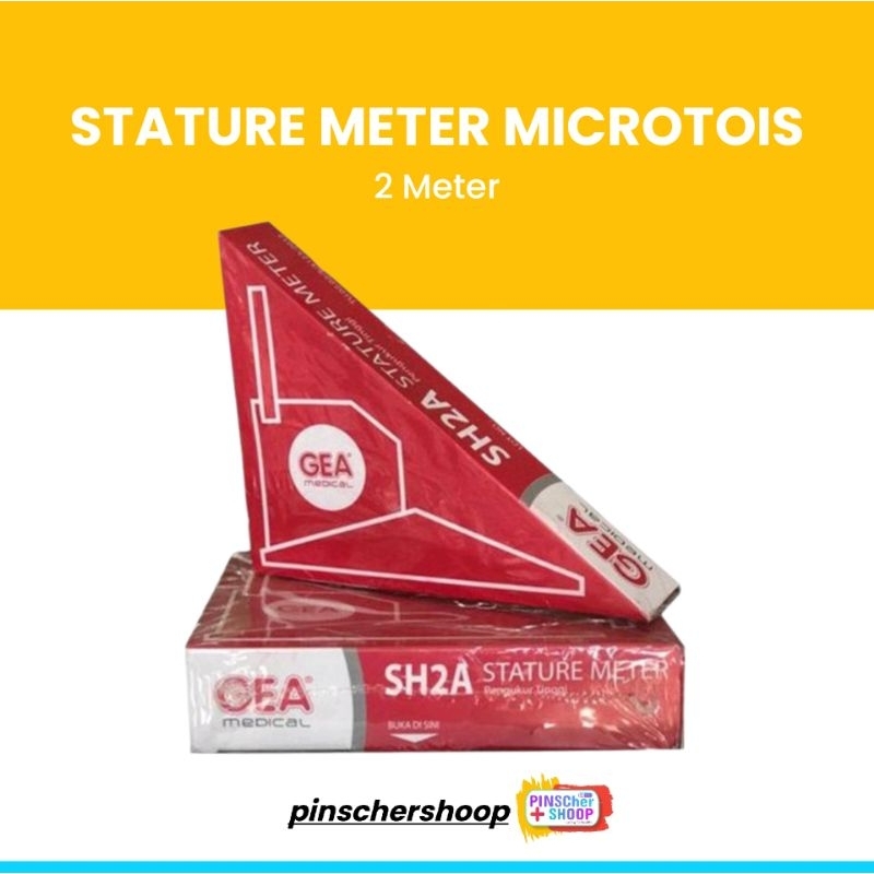 Jual Stature Meter GEA 2 Meter Pengukur Tinggi Badan Meteran Microtois ...