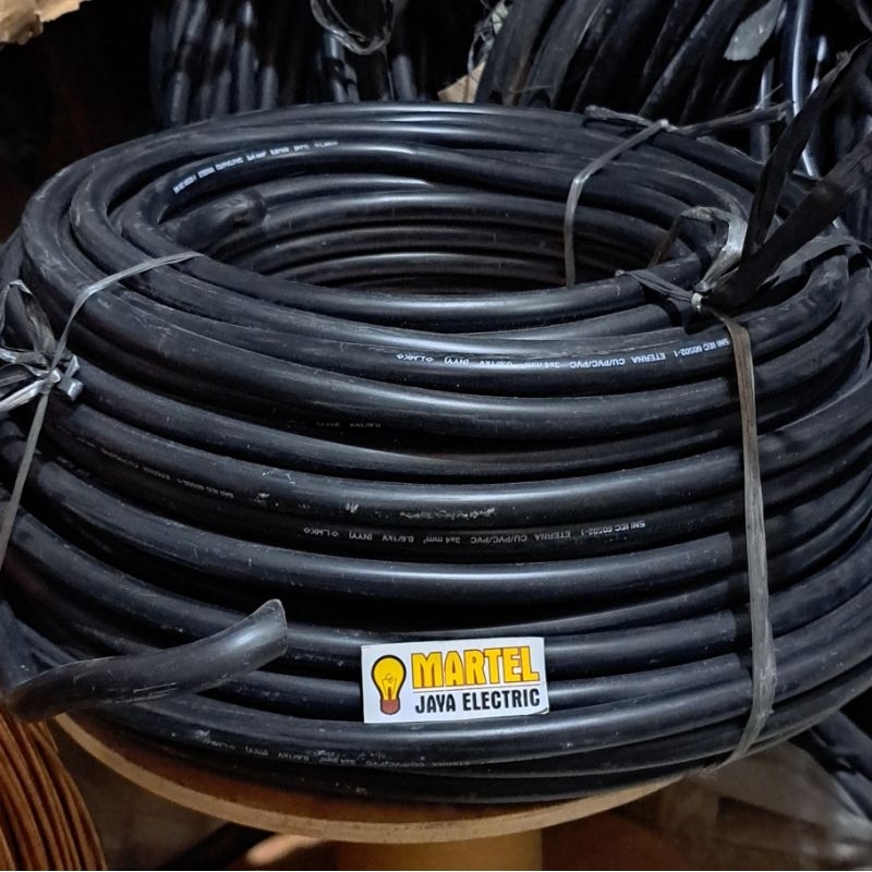 Jual Kabel listrik Nyy 3x4mm ETERNA / kabel engkel [ ecer per 1 meter ...