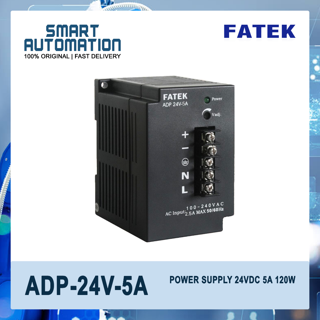 Jual Fatek ADP-24V-5A Power Supply 24VDC 5A 120W | Shopee Indonesia