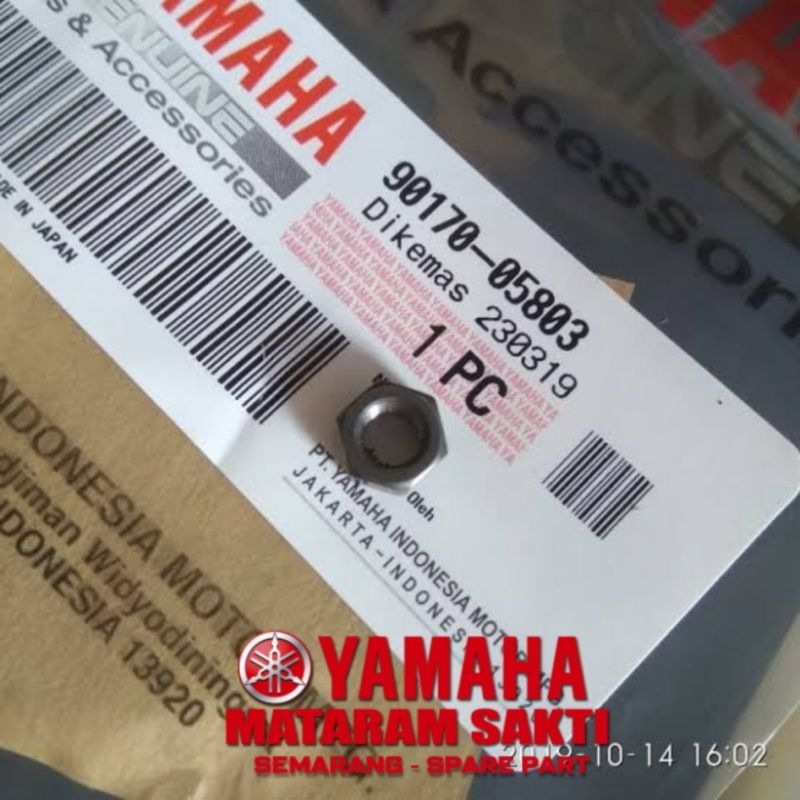 Jual MUR SETELAN KLEP / NUT CVT ORIGINAL YAMAHA (90170-05803) | Shopee ...
