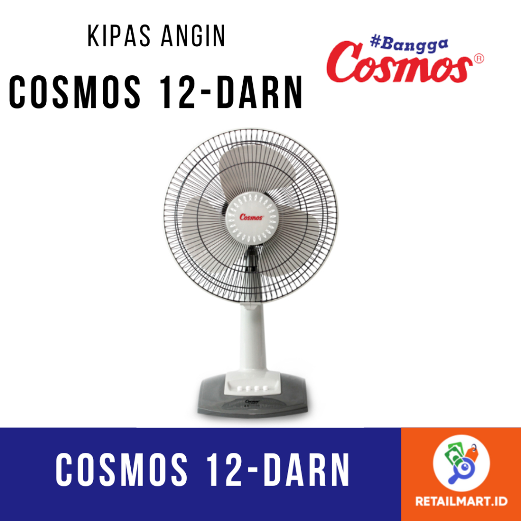 Jual COSMOS : 12-DARN KIPAS ANGIN MEJA / DESK FAN 12 INCH DAR N ABU-ABU ...
