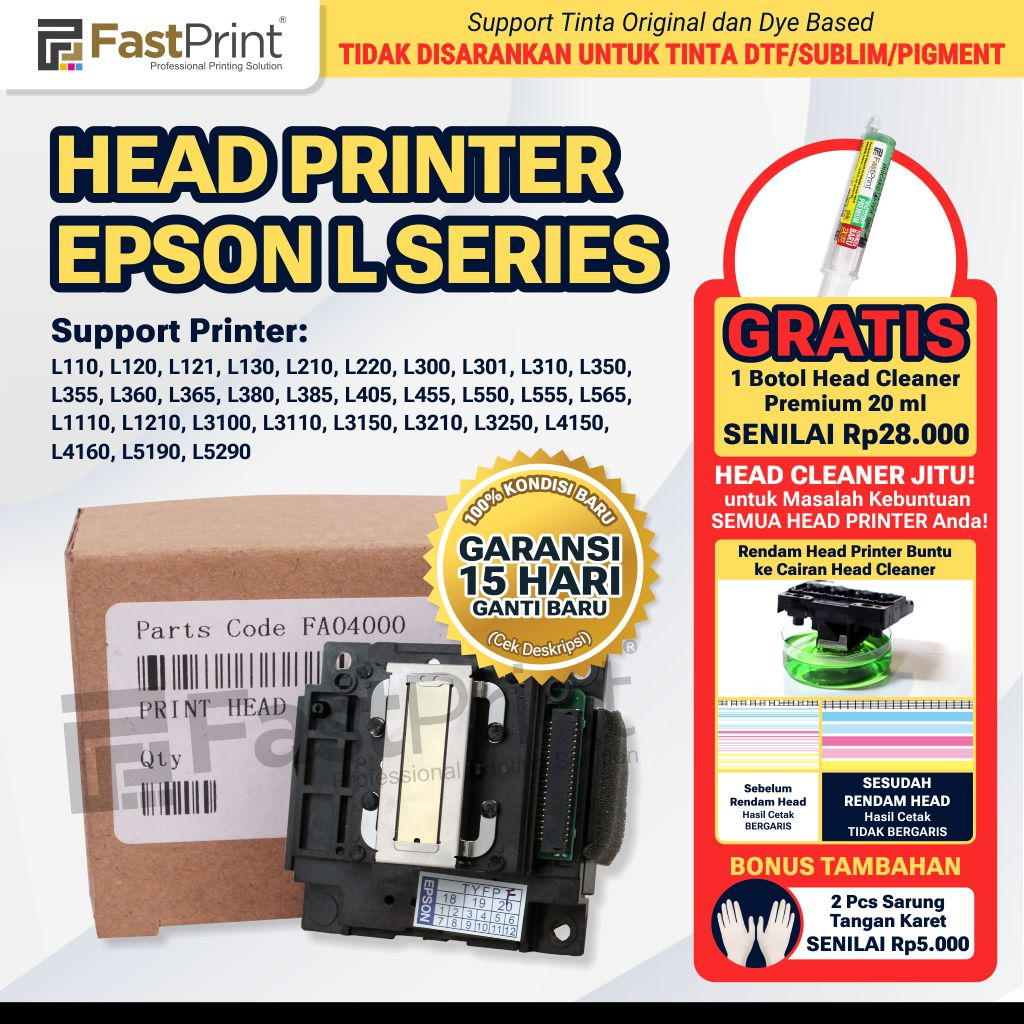 Jual Head Printer Epson L110 L120 L130 L210 L220 L310 L360 L1110 L3110 ...