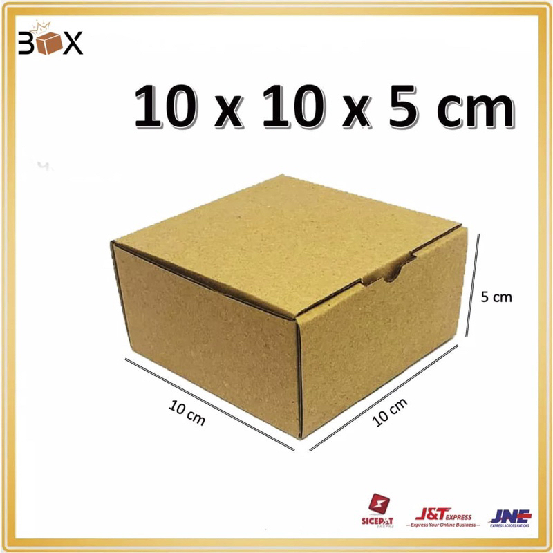 Jual 10 PCS Kardus Packing 10x10x5 cm Box polos baru | Box ...