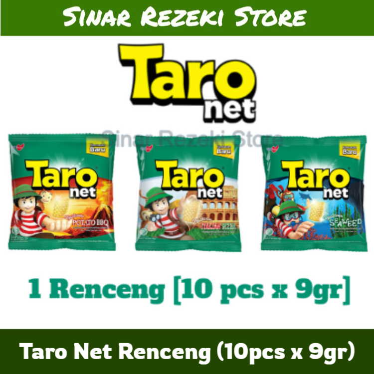 Jual Snack Taro Renceng 9gr x 10pcs / Taro Net Renceng / Ciki Taro ...