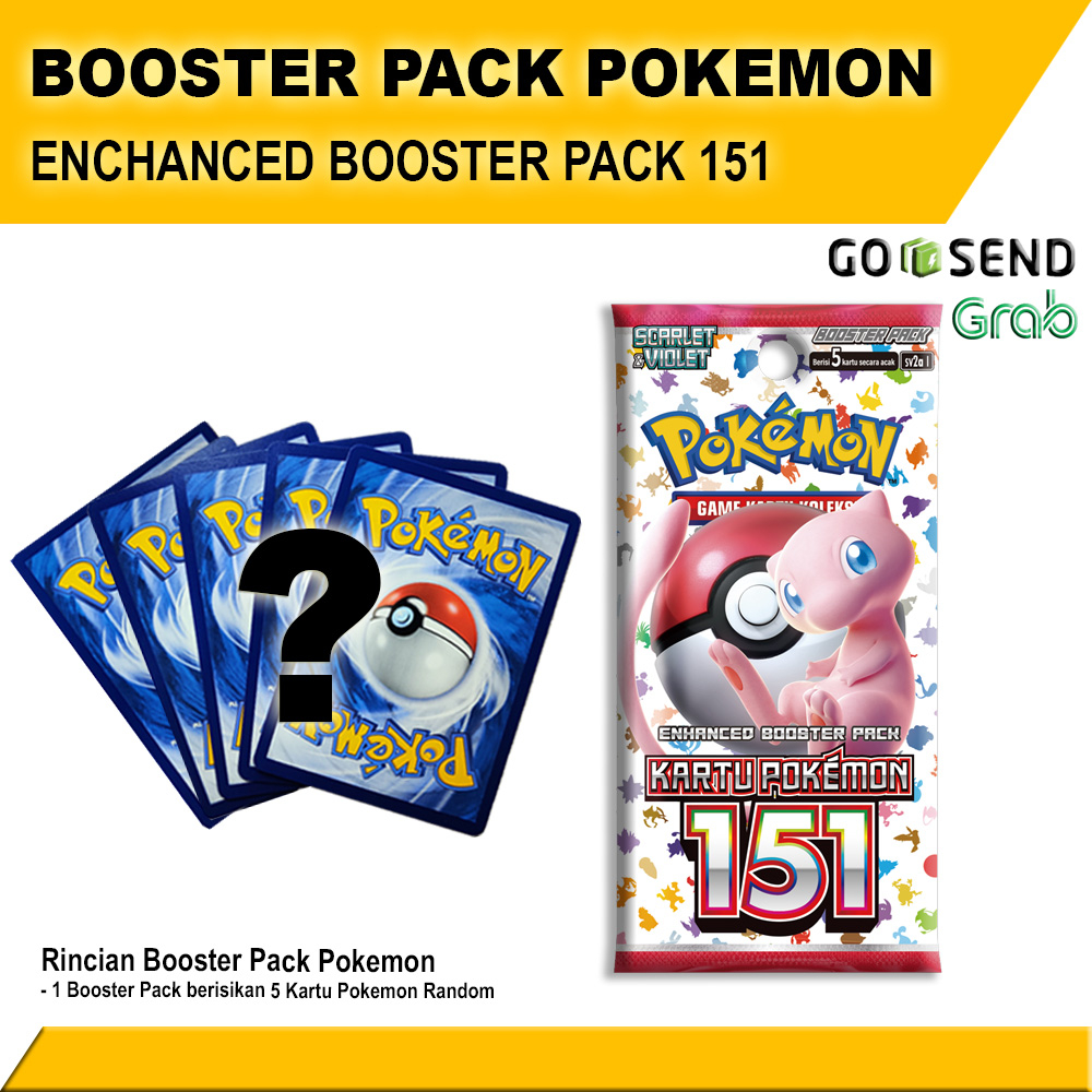 Jual Pokemon TCG Indonesia - SV2a Pokemon 151 BOOSTER PACK - Seri Scarlet Violet | Shopee Indonesia