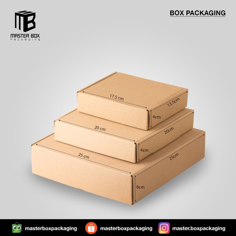 Jual Box / kardus packaging ukuran 38 cm x 28 cm x 12 cm | Shopee Indonesia