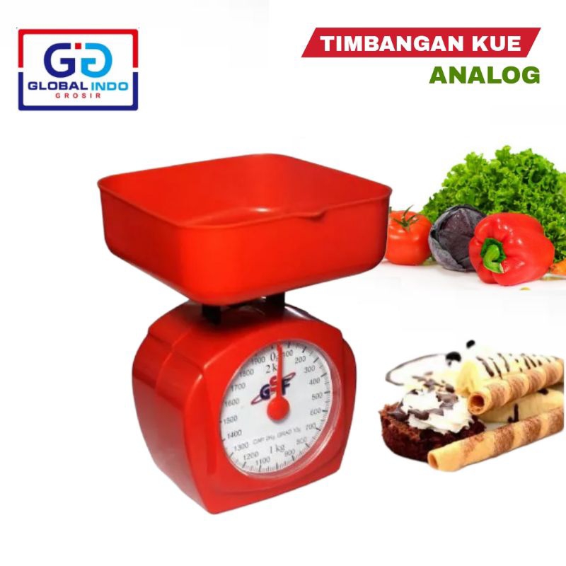 Jual Timbangan Dapur Premium 2kg Timbangan Kue Analog Kitchen Scale Kue ...