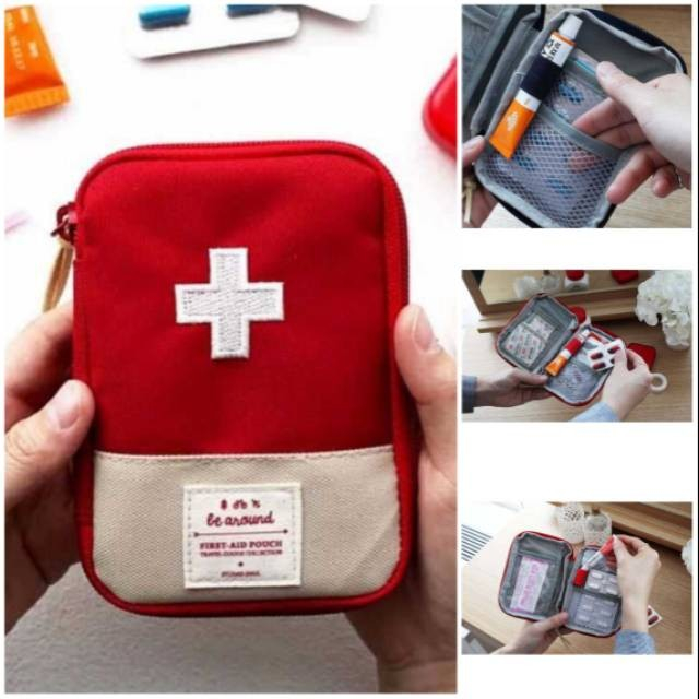 Jual Mini Portable Kotak P3K Pouch Portabel Mudah dibawa, P3K Pouch ...