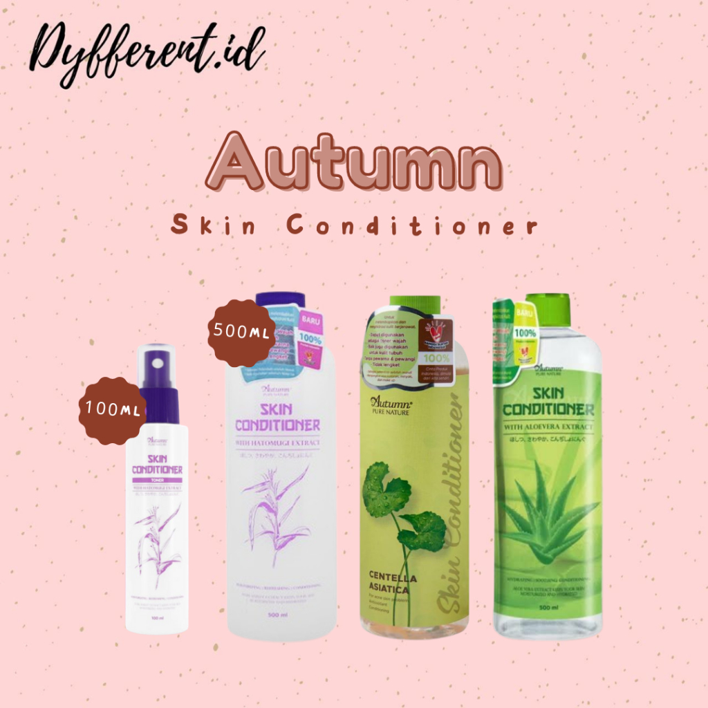 Jual Autumn Skin Conditioner with Hatomugi Extract 500ml & 100 ml/ with ...