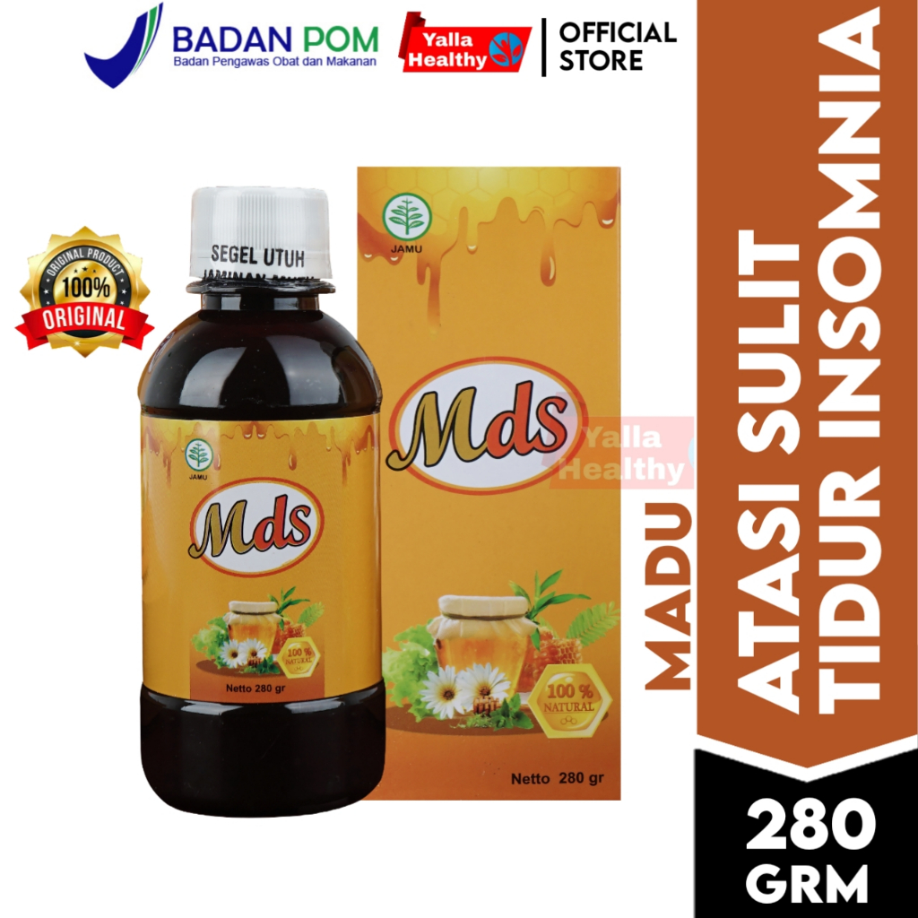 Jual Obat Susah Tidur Insomnia Herbal Madu Mds Deep Sleep Original ...