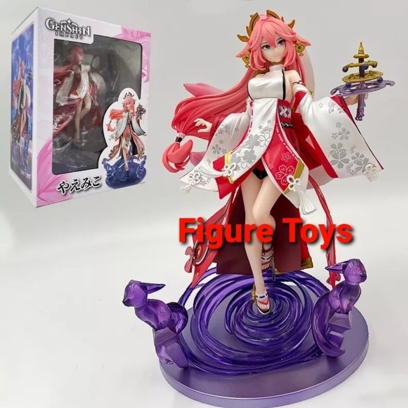 Jual figure anime Genshin impact yae miko grafure | Shopee Indonesia