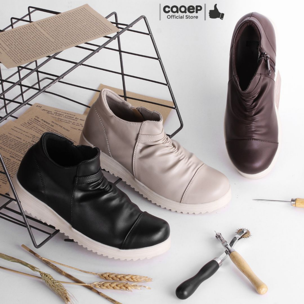 Jual SEPATU WANITA SLETING HASYA TAN HITAM COKLAT ORIGINAL CAQEP ...